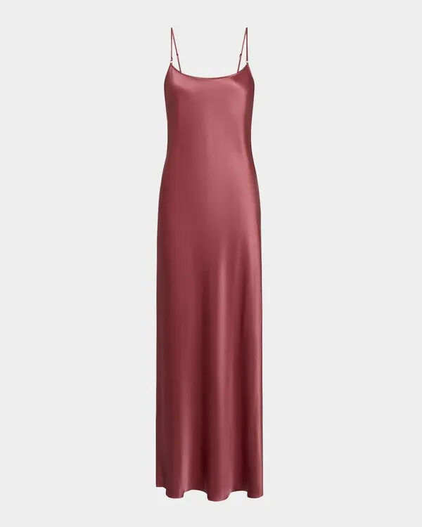 Vince Bias Slip Maxi Dress - Peony Wood