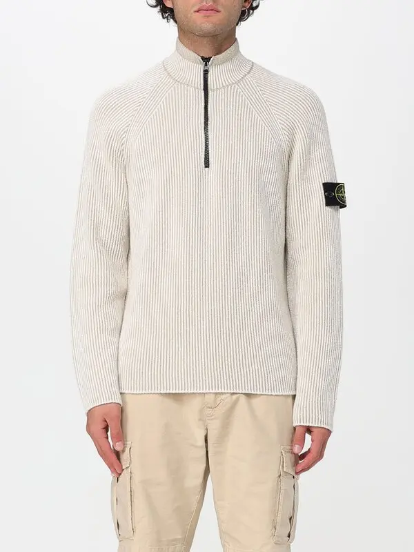 Stone Island Pullover Sweater - White