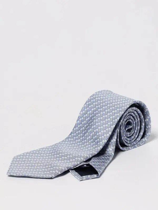 FERRAGAMO Standard Neck Tie - Gnawed Blue