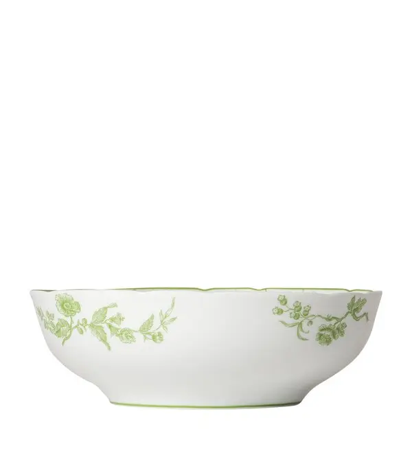 Bernardaud Porcelain Albertine Salad Bowl - Green