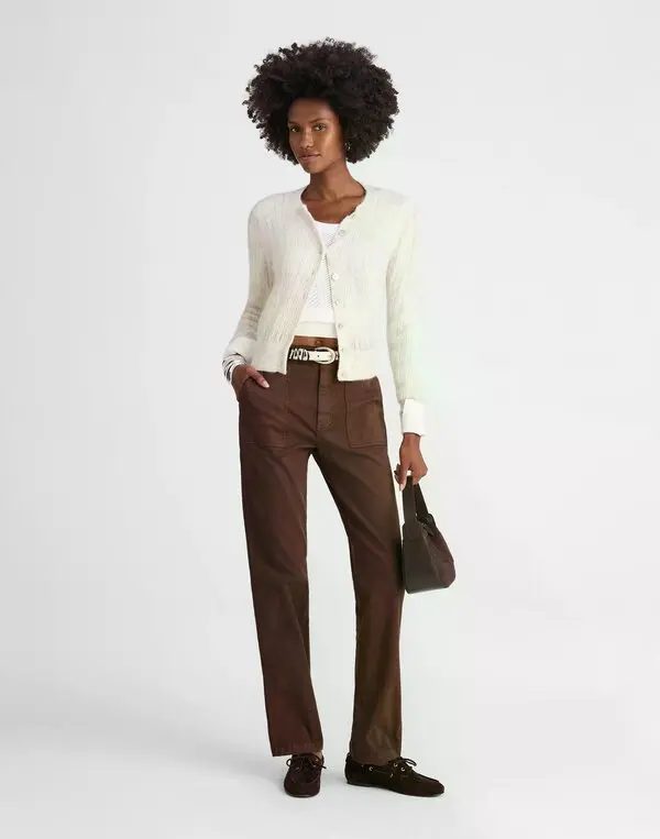 Madewell Petite Utility Straight-leg Trousers - Roasted Chicory