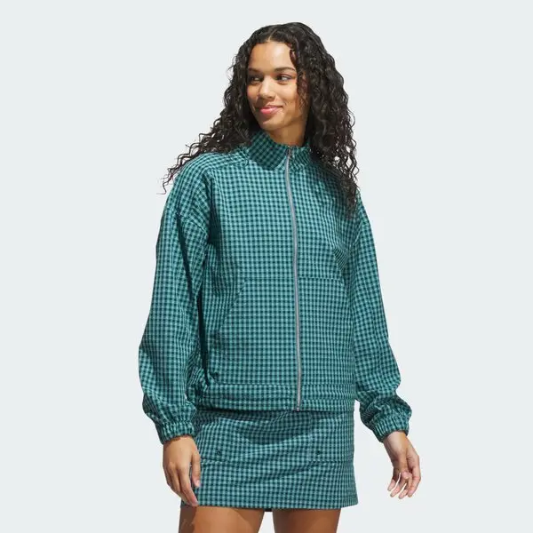 Adidas Ultimate365 Gingham Jacket - Aurora Ivy