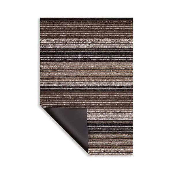 CHILEWICH Pleat Stripe Shag Rug, 24 X 36 - Oyster
