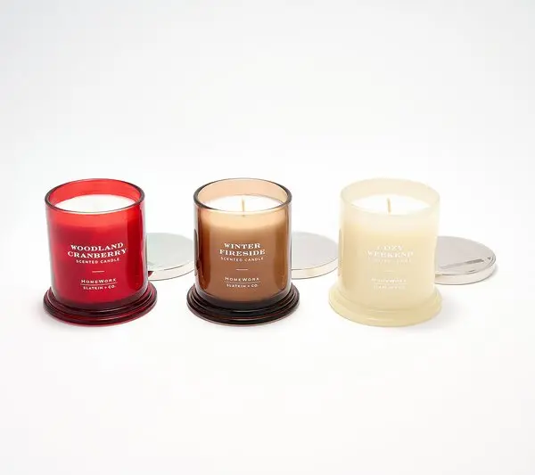 HOMEWORX BY SLATKIN + CO. As Is S/3 8oz Signaturecandle