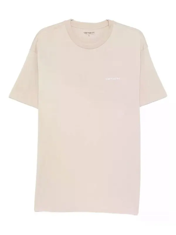 Carhartt Work In Progress Logo-embroidered Cotton T-shirt - Neutrals