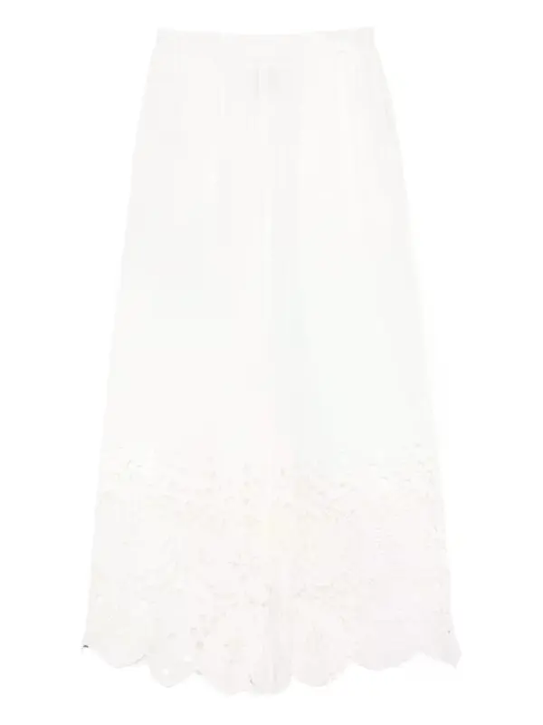 BAMBAH Eyelet Trousers - White