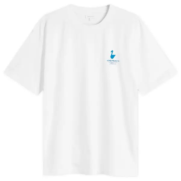 Norse Projects Johannes Organic The Lakes Print T-shirt - White