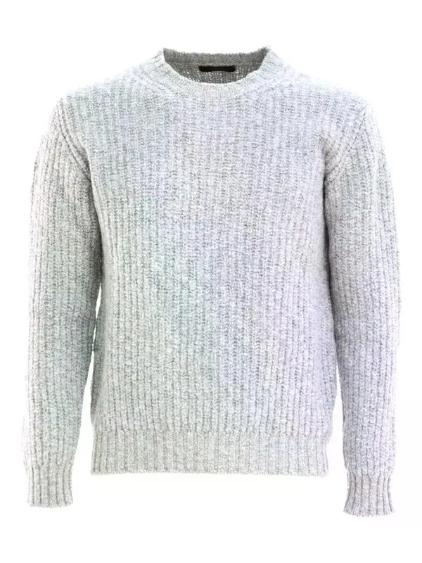 ZANONE Ribbed Crew-neck Sweater - Grey