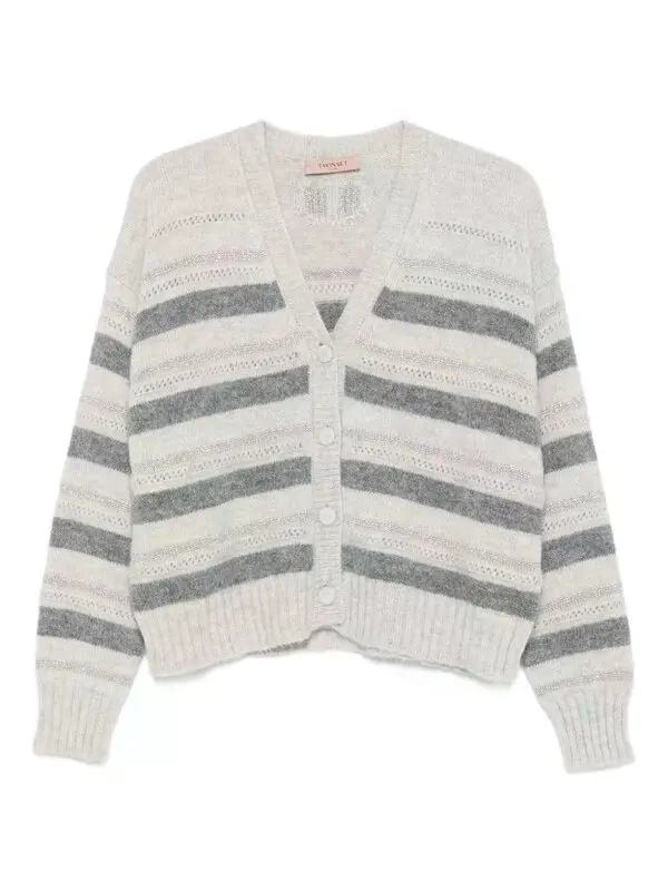 TWINSET Striped Cardigan