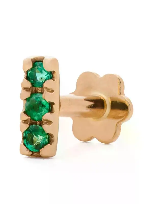 THE WILD JWLS 14k Yellow Julia Emerald Earring