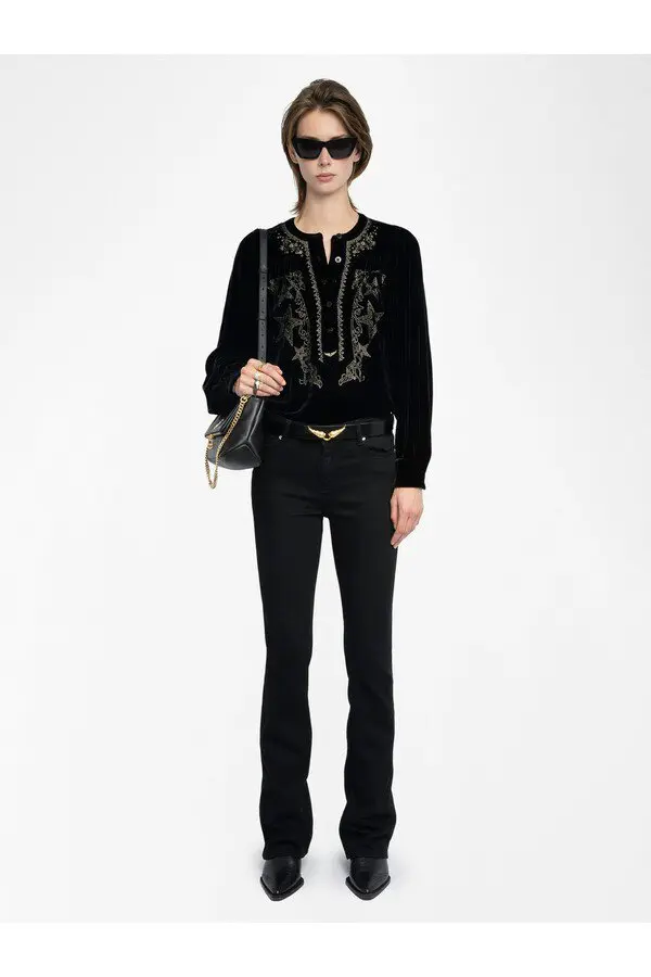 Zadig&Voltaire Tigy Velvet Blouse