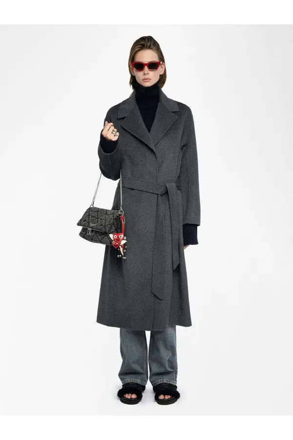 Zadig&Voltaire Meli Long Belted Coat