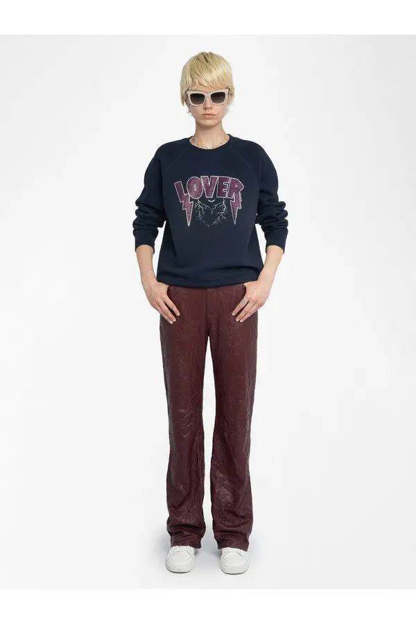 Zadig&Voltaire Printed Rhinestone Sweatshirt - Natural