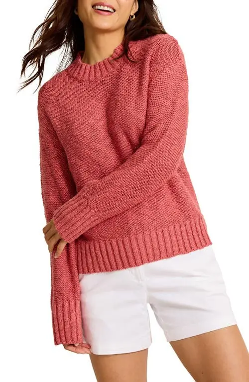 Tommy Bahama Bayshore Cotton Sweater - Wild Geranium