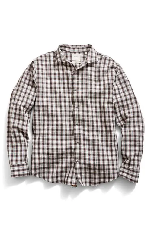 Billy Reid Hutcheson Plaid Cotton Button-up Shirt - Brown Multi