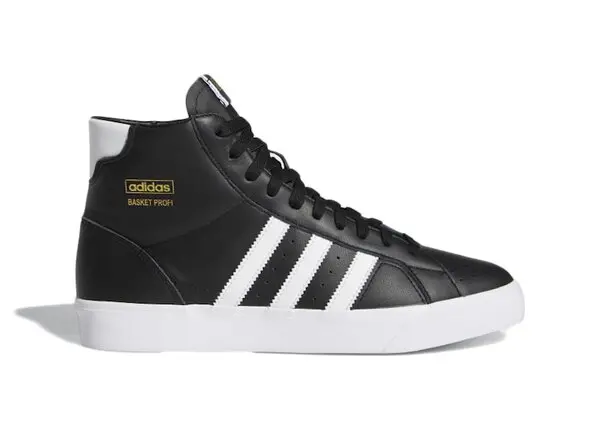 Adidas Basket Profi Sneakers - Core Black/cloud White/gold Metallic