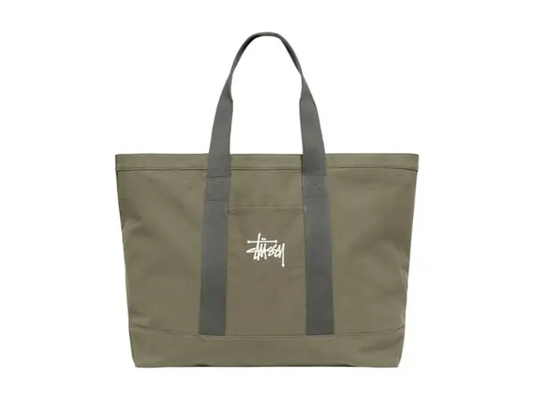 StÜssy Canvas Extra Large Tote Bag - Green