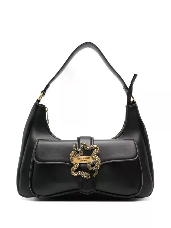 Just Cavalli Snake-buckle Shoulder Bag