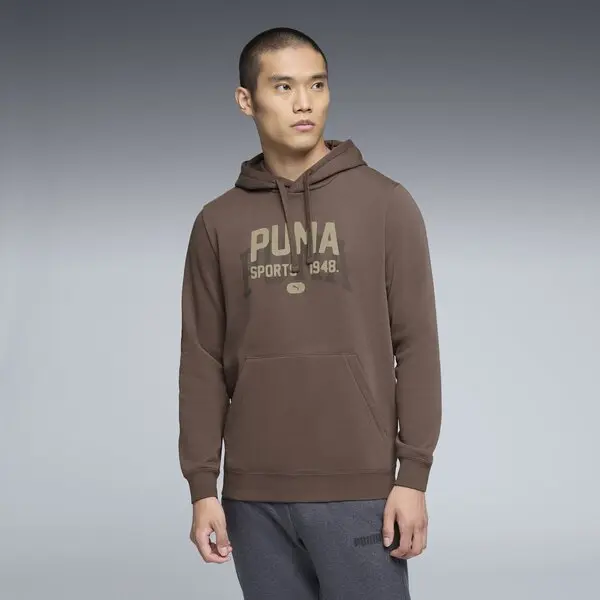 PUMA Graphic Fleece Hoodie - Brown