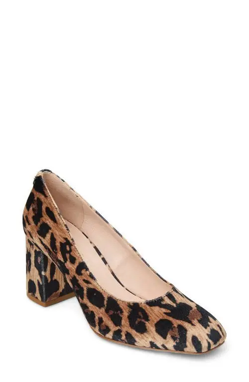 Jack Rogers Lenora Block Heel Pump - Leopard Multi
