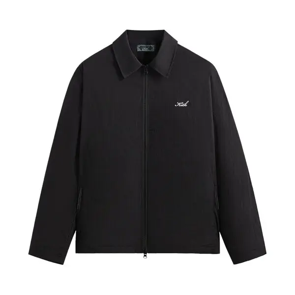 Kith Wrinkle Nylon Coaches Jacket - Black