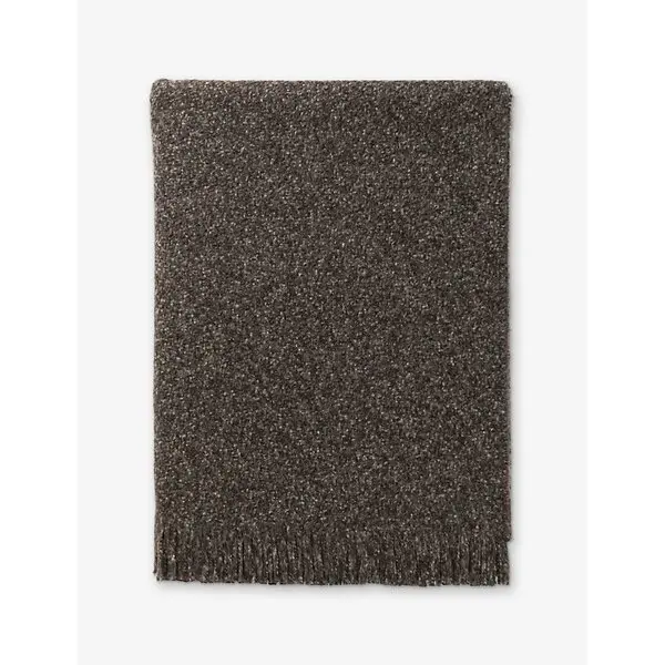 Johnstons Of Elgin Bouclé-textured Cashmere And Silk Throw 195cm X 150cm