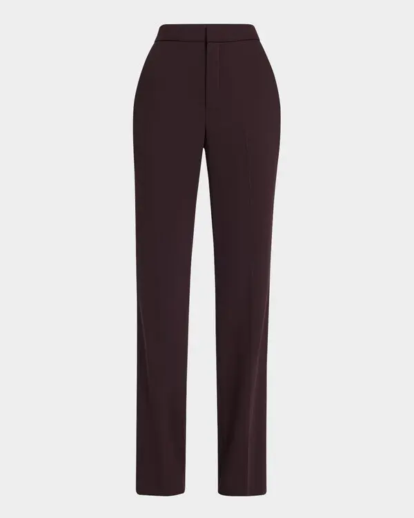 A.L.C. Sophie Wool Gabardine Pants - Deep Plum