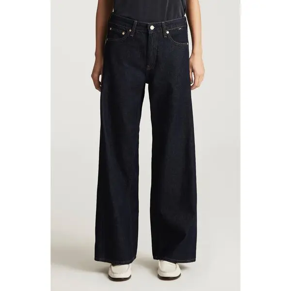 MAVI Siena High Waist Ankle Wide Leg Jeans - Rinse Classic Denim