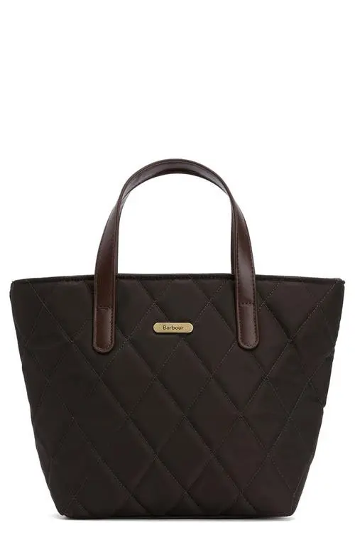 Barbour Mini Quilted Nylon Tote
