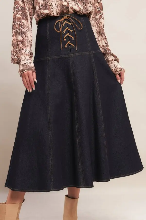 JUPE NYC Leona Midi Skirt