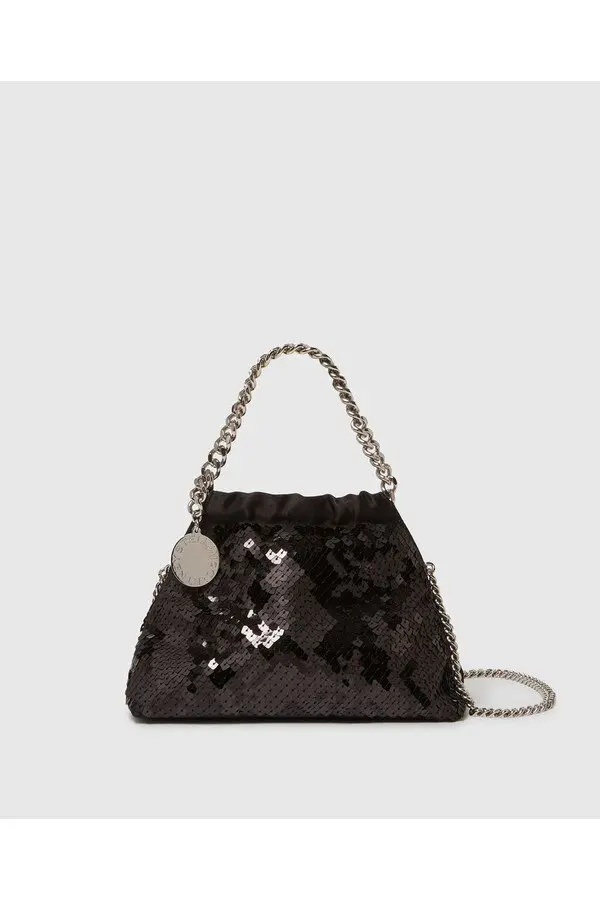 Stella McCartney Falabella Sequin Drawstring Crossbody Bag