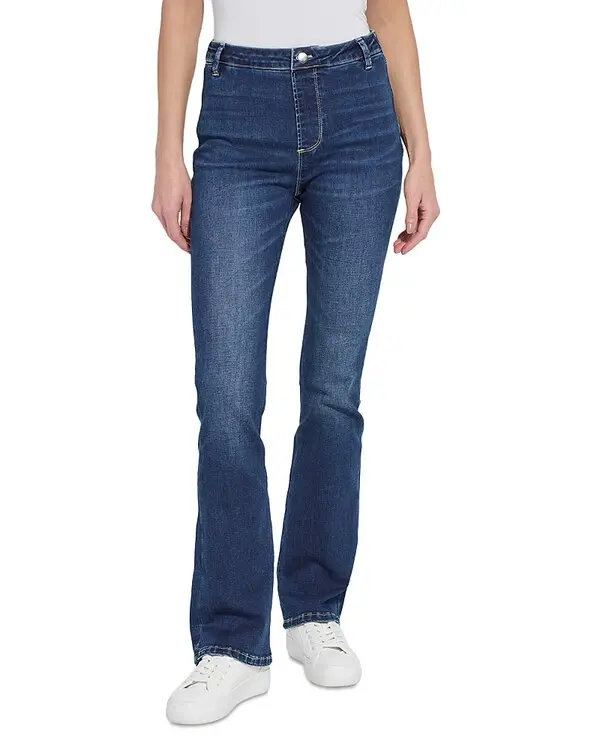 Lyssé Estelle Everyday Flare Jeans - Dark Mid Wash