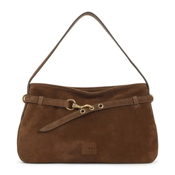 Miu Miu Suede Calf Leather Handbag