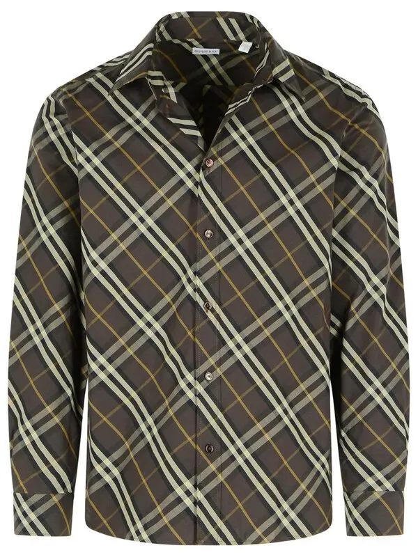 Burberry Cotton Shirt - Brown