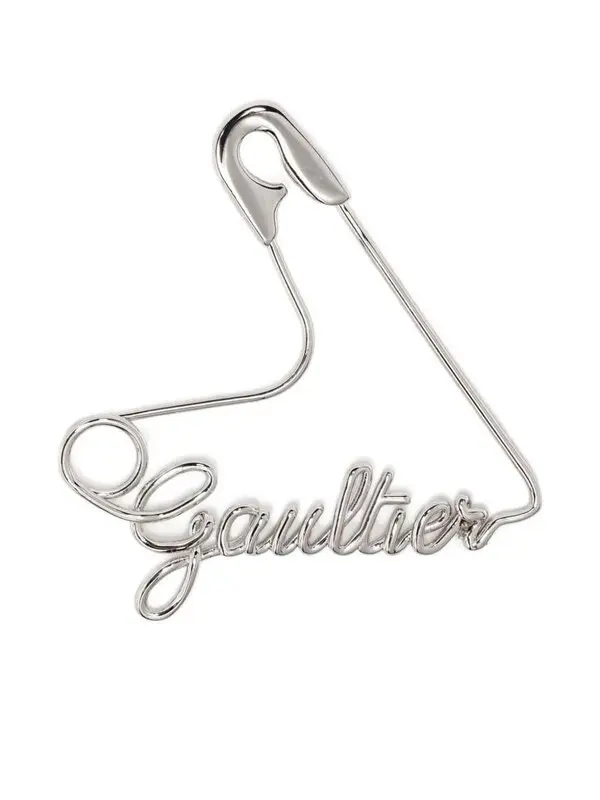 Jean Paul Gaultier Gaulter Heart Safety Pin Earrings