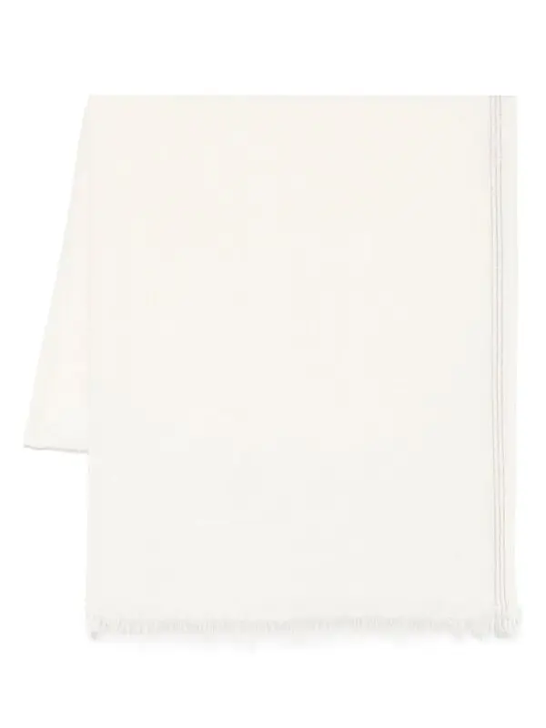 Faliero Sarti Bead Embellishment Katy Scarf - White