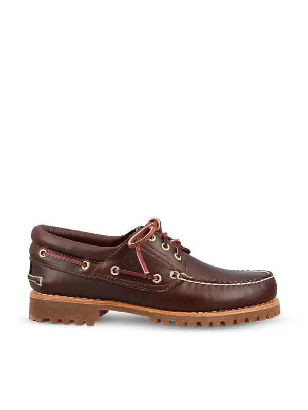 Timberland Authentic 3-eye Lug Handsewn Boat Shoes - Brown