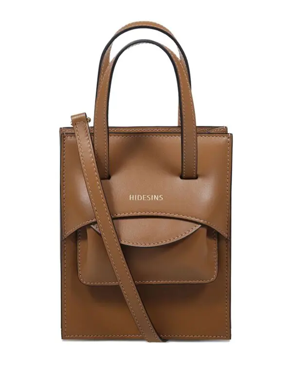 HIDESINS Flap Leather Mini Bag - Brown
