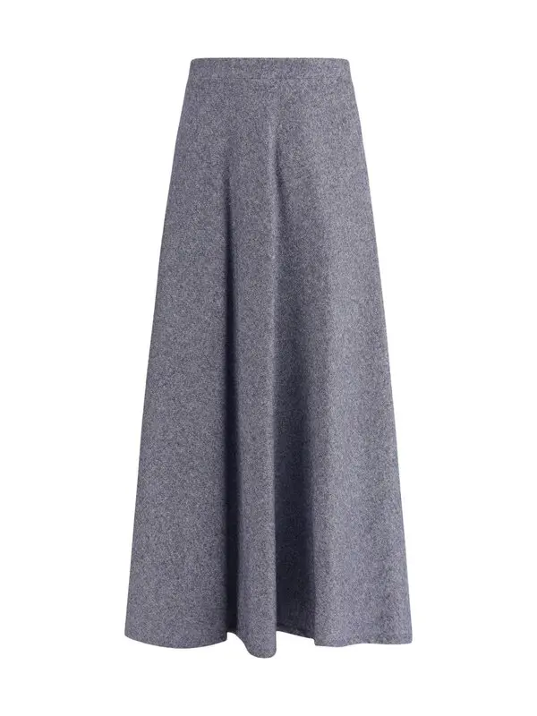 SARA ROKA Flared Midi Skirt