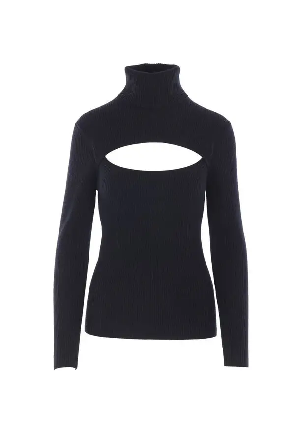 ALLUDE Turtleneck Knit Top
