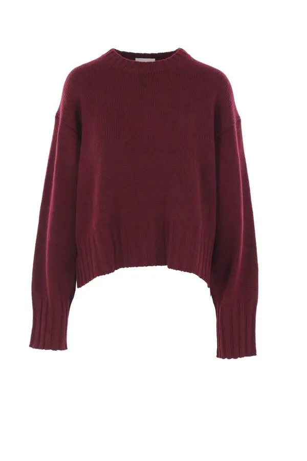 ALLUDE Wool And Cashmere Knit Sweater - Red