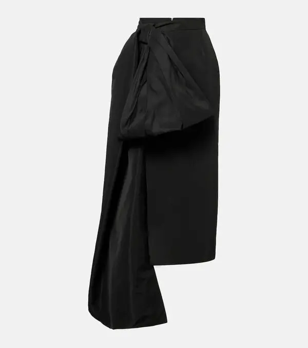 Givenchy Bow-detail Taffeta Maxi Skirt