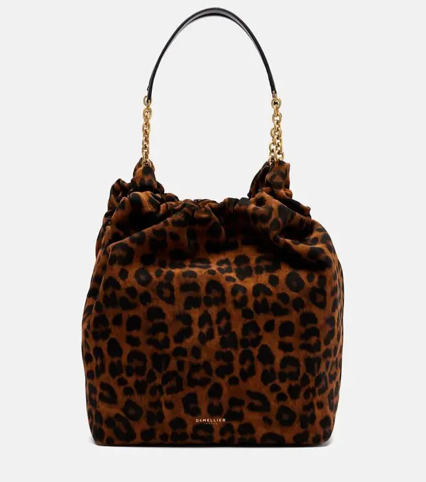 DEMELLIER Miami Leopard-print Shoulder Bag