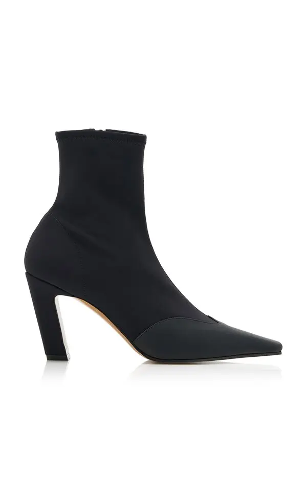 Khaite Nevada Stretch-leather Ankle Boots - Black