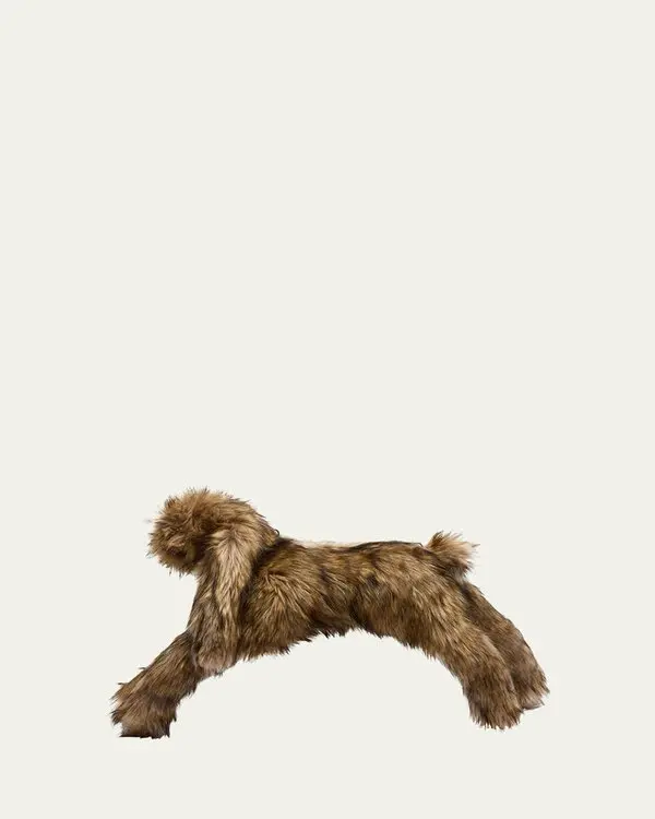 Simone Rocha Hare Faux Fur Crossbody Bag - Brown Clear