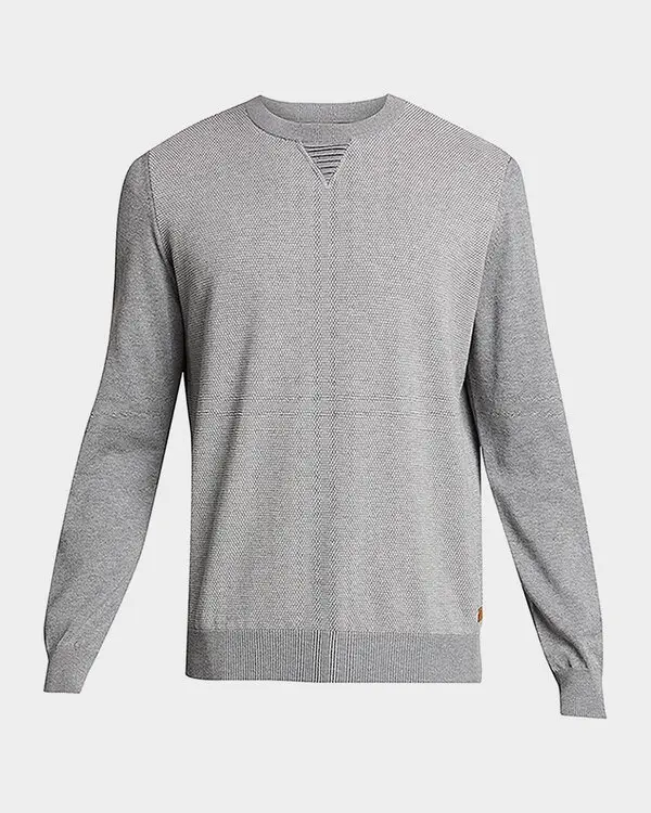 Corneliani Solid Piqué Crewneck Sweatshirt