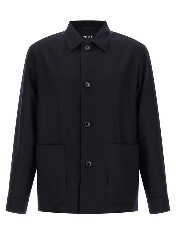 Zegna Alpe' Overshirt - Blue