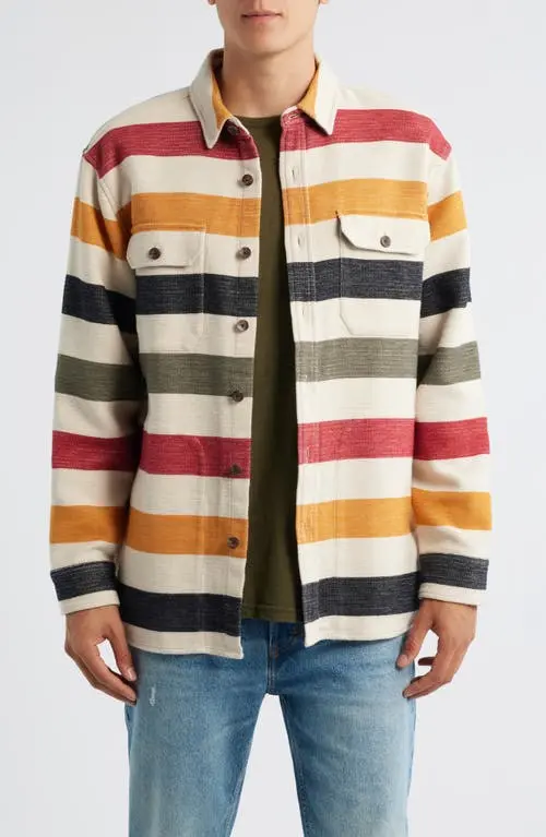 Pendleton Driftwood Stripe Chamois Button-up Shirt - Glacier Stripe