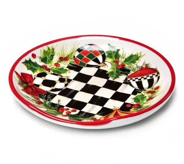 MACKENZIE-CHILDS As Is Deck The Halls Spoon Rest