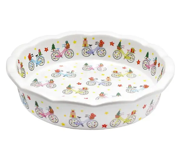 TEMP-TATIONS Seasonal Scalloped-edge 9' Pie Plate